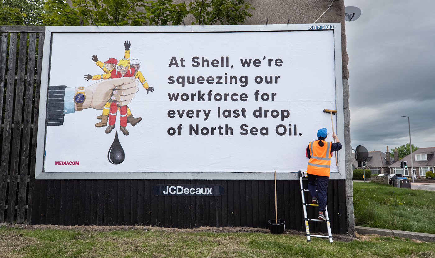 Shell and BP slammed for poor workers’ rights in Aberdeen guerilla ...
